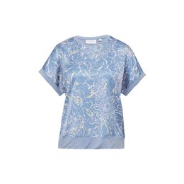 comma, Comma Casual Identity T-Shirt Damen Gr&ouml;&szlig;e XL blau / apfel / wei&szlig;
