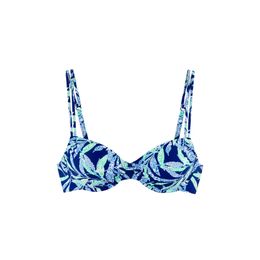 Vivance By Lascana Bikinitop Damen Gr&ouml;&szlig;e 80 hellblau / dunkelblau