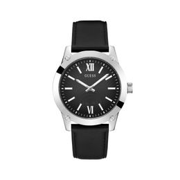 Guess Uhr 'Crescent' Herren Gr&ouml;&szlig;e One Size schwarz / silber