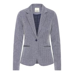 Ichi Blazer 'ICHKate' Damen Gr&ouml;&szlig;e 42 blaumeliert / wei&szlig;