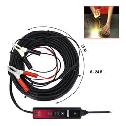 KS Tools Funktionspr&uuml;flampe 6-24V DC mit 25 Meter Kabel und Krokodilklemme, 1501655 (150.1655)