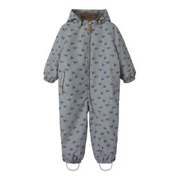Lil'atelier Funktionsanzug 'Lasnow10' Jungen Gr&ouml;&szlig;e 116 beige / grau / dunkelgrau