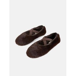 L37 Handmade Shoes Slipper 'BLACK LOTUS' Damen Gr&ouml;&szlig;e 39 braun