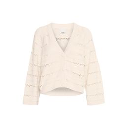 Ichi Strickjacke 'IHLALUHA' Damen Gr&ouml;&szlig;e S beige
