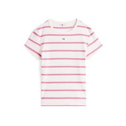 Tommy Jeans T-Shirt 'ESSENTIAL' Damen Gr&ouml;&szlig;e XS navy / hellblau / pink / wei&szlig;
