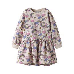 name it Kleid 'Peppa Wutz' M&auml;dchen Gr&ouml;&szlig;e 92 beigemeliert / saphir / rosa / wei&szlig;