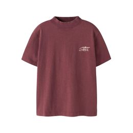 name it T-Shirt Jungen Gr&ouml;&szlig;e 146/152 ecru / burgunder