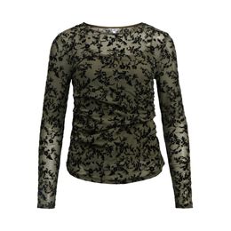 Object Bluse 'OBJadeline' Damen Gr&ouml;&szlig;e XL khaki / schwarz