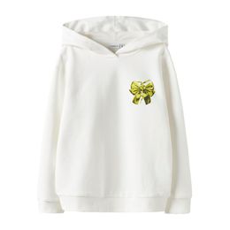name it Sweatshirt M&auml;dchen Gr&ouml;&szlig;e 122/128 gold / wei&szlig;