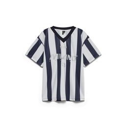 V&eacute;ro Moda Vero Moda T-Shirt 'VMLaika' Damen Gr&ouml;&szlig;e XL navy / hellgrau / silber