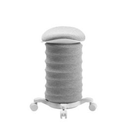 Topstar Hocker SITNESS 4D, ergonomisch, aktives Sitzen, gepolsterter Sattelsitz, h&ouml;henverstellbar, um 360&deg; drehbar, Tragegriff, Rollen, papyruswei&szlig;/grau