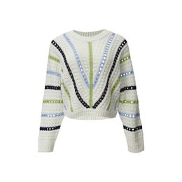 comma, Comma Casual Identity Pullover Damen Gr&ouml;&szlig;e M hellblau / hellgr&uuml;n / schwarz / offwhite