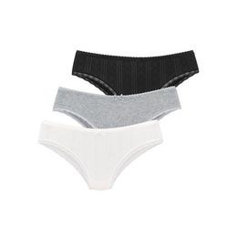 Vivance Jazz-Pants Slips mehrfarbig Gr. 36/38 f&uuml;r Damen. Mit Schleife, Spitze. K&ouml;rpernah. Nachhaltig.