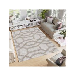 ABERTO DESIGN Kurzflor-Teppich in Creme/ Beige - 74% | Größe 100x150 cm |