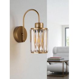 ABERTO DESIGN Wandleuchte in Gold - (HB)30 x Ø 12 cm - 73% | Wandleuchten