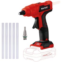 Hei&szlig;klebepistole Einhell "TE-CG 18 Li - Solo", rot (rot, schwarz), B:6cm H:18,6cm L:18,2cm, Kunststoff, Hei&szlig;klebepistolen, ohne Akku und Ladeger&auml;t