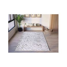ABERTO DESIGN Kurzflor-Teppich in Beige - 76% | Größe 140x200 cm |