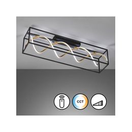 Fischer und Honsel FISCHER & HONSEL LED-Deckenleuchte "Gil" in Schwarz - (B)90 x (H)25 x (T)20 cm - 78% | Haengeleuchten-deckenleuchten
