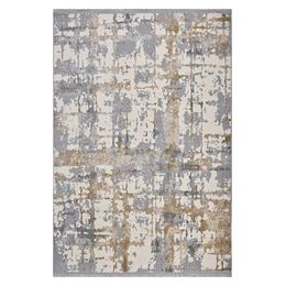 ABERTO DESIGN Kurzflor-Teppich "Notta 1100" in Grau/ Beige - 82% | Größe 80x200 cm |
