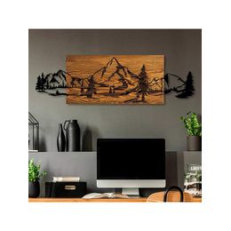 ABERTO DESIGN Wanddekor "Mountain Range" - (B)95 x (H)30 cm - 73% | Wanddekoration