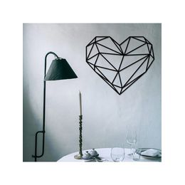 ABERTO DESIGN Wanddekor "Heart" - (B)47 x (H)40 cm - 74% | Wanddekoration