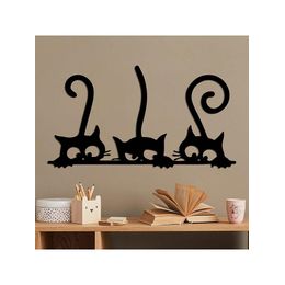 ABERTO DESIGN Wanddekor "Cat" - (B)60 x (H)33 cm - 74% | Wanddekoration