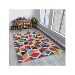 ABERTO DESIGN Kurzflor-Teppich in Bunt - 73% | Größe 100x200 cm |
