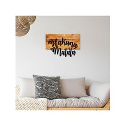 ABERTO DESIGN Wanddekor "Hakuna Matata" - (B)58 x (H)38 cm - 74% | Wanddekoration