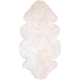 Fellteppich Heitmann Felle "Lammfell KK 1,5 - Premium Qualit&auml;t" Gr. 41, wei&szlig; (naturwei&szlig;), B:68cm H:70mm L:140cm, Lammfell, Teppiche, Fellteppich, echtes Austral. Lammfell, besonders weich, auch ideal als Bettvorleger