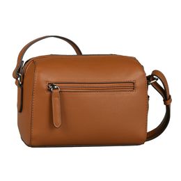 Handtasche Tom Tailor "Pira", Damen, Gr. B/H/T: 20cm x 15,5cm x 8,5cm, braun (cognac), Polyurethan, Taschen Handtasche, aus einer Kombination von weichem Suede und genarbtem Lederimitat