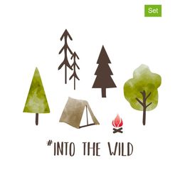 PPD 2er-Set: Servietten "Into the wild" in Weiß/ Grün - 2x 20 Stück - 56% |