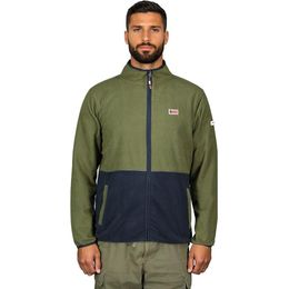 Geographical Norway Fleecejacke "Touki" in Khaki - 59% | Gr&ouml;&szlig;e S | Herren-pullover-sport