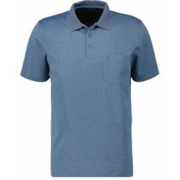 Poloshirt Ragman, Herren, Gr. 6XL, blau (blau, 718), 70% Baumwolle 30% Polyester, regular fit, ohne Ausschnitt, Shirts