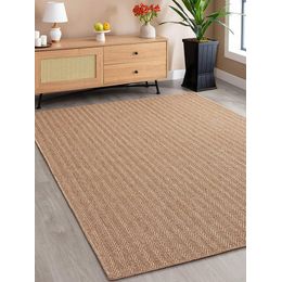 ABERTO DESIGN Jute-Teppich in Hellbraun - 74% | Größe 80x300 cm |