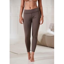Lavana Damen Thermoleggings 1x braun Gr&ouml;&szlig;e 32/34