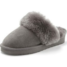 Damen Pantolette grau Gr&ouml;&szlig;e 36