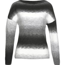 Vivance Damen Strickpullover schwarz-wei&szlig;-grau Gr&ouml;&szlig;e 32/34