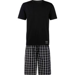 AUTHENTIC LE JOGGER Herren Pyjama schwarz-kariert Gr&ouml;&szlig;e 48/50
