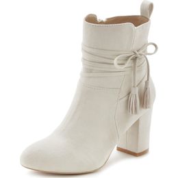 Lascana Damen Stiefelette beige Gr&ouml;&szlig;e 43