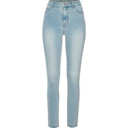 Lascana Damen Jeansjeggings light blue washed Gr&ouml;&szlig;e 40
