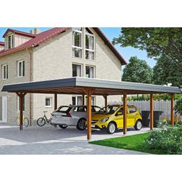 Skan Holz SKANHOLZ Doppelcarport &raquo;Wendland&laquo; Leimholz 550 cm braun braun