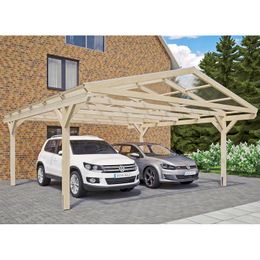 Skan Holz SKANHOLZ Doppelcarport &raquo;Westerwald&laquo; Leimholz 534 cm natur natur