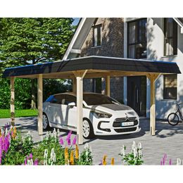 Skan Holz Einzelcarport &raquo;Wendland&laquo; Leimholz 291 cm natur beige