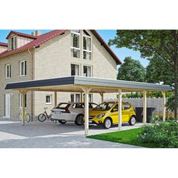 Skan Holz SKANHOLZ Doppelcarport &raquo;Wendland&laquo; Massivholz 550 cm natur natur