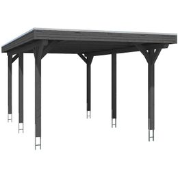 Skan Holz SKANHOLZ Einzelcarport &raquo;Spessart&laquo; Massivholz 291 cm Anthrazit Anthrazit