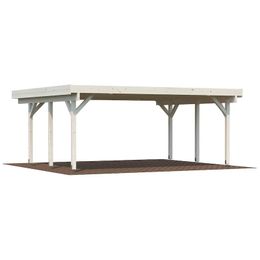 Palmako Doppelcarport &raquo;Karl&laquo; Massivholz natur natur