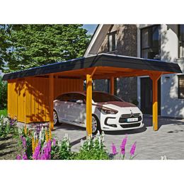 Skan Holz Einzelcarport &raquo;Wendland&laquo; Leimholz 291 cm hellbraun braun