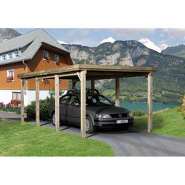 Weka Einzelcarport &raquo;Optima 2&laquo; Massivholz 270 cm braun braun