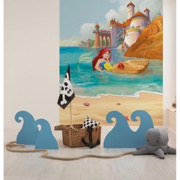 Komar Kindertapete &raquo;Disney Ariel Daydream&laquo; bedruckt glatt blau Vlies