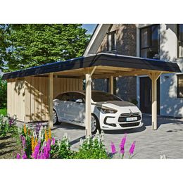 Skan Holz Einzelcarport &raquo;Wendland&laquo; Leimholz 291 cm natur beige